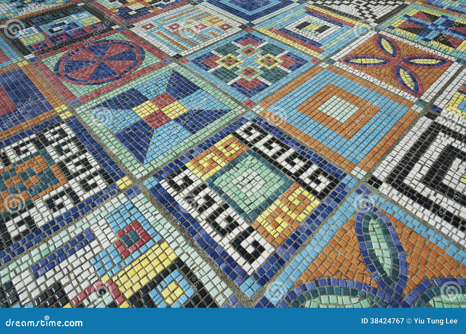 Colorful Mosaic stock image. Image of frame, line, interior - 38424767