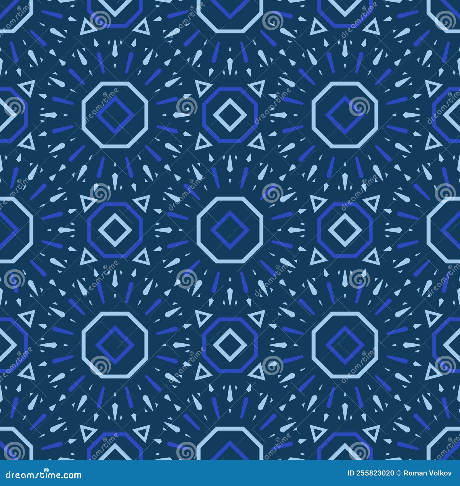 Colorful Mosaic Arabic Seamless Pattern Stock Vector Illustration Of