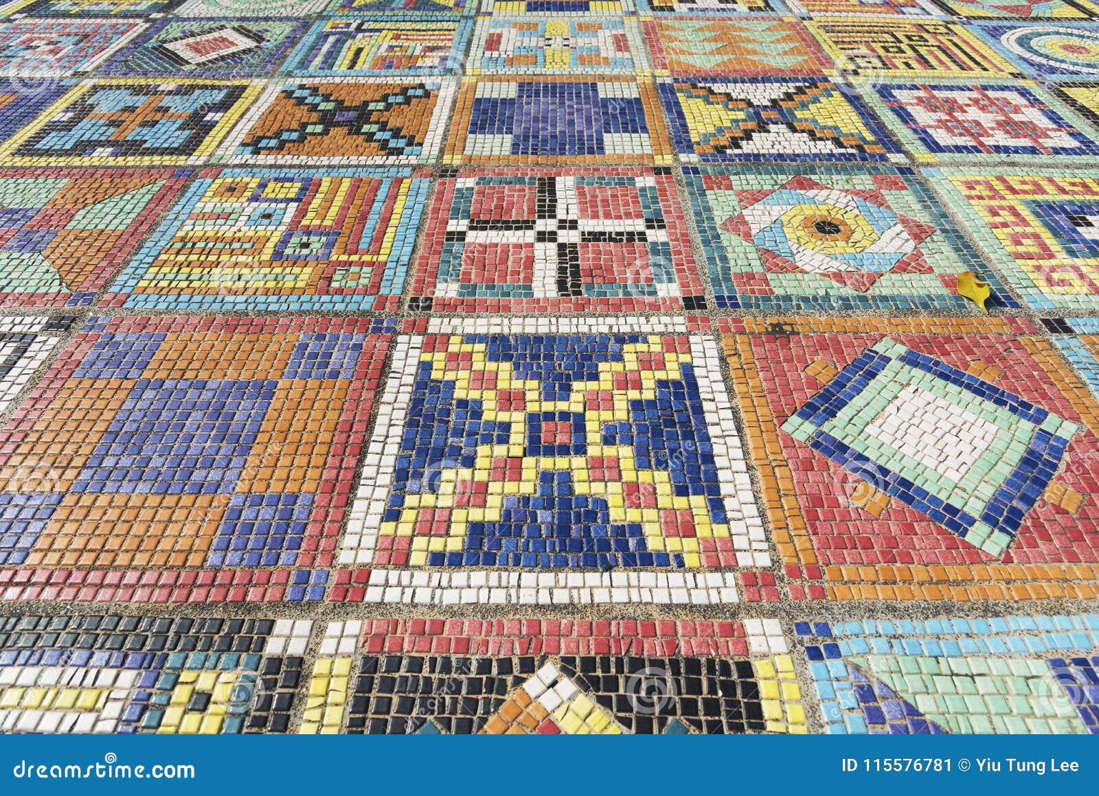 Colorful mosaic stock image. Image of glass, design - 115576781