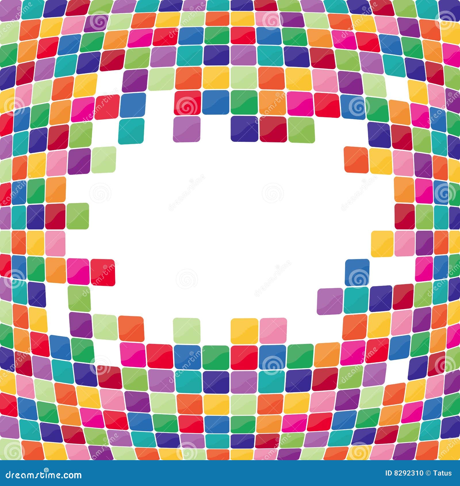 Colorful Mosaic Background. Stock Vector - Illustration of halftone ...