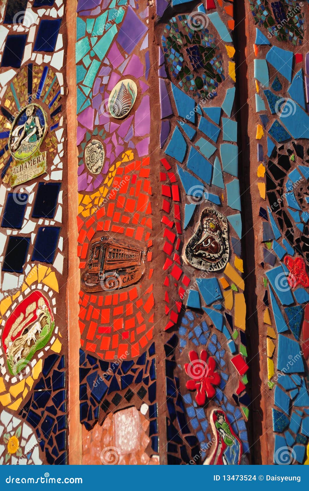 Colorful Mosaic Ceramic Tile Stock Photo - Image of mosaic, lime: 13473524