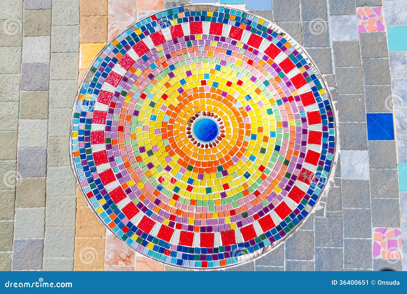 Colorful mosaic stock image. Image of decorate, circle - 36400651