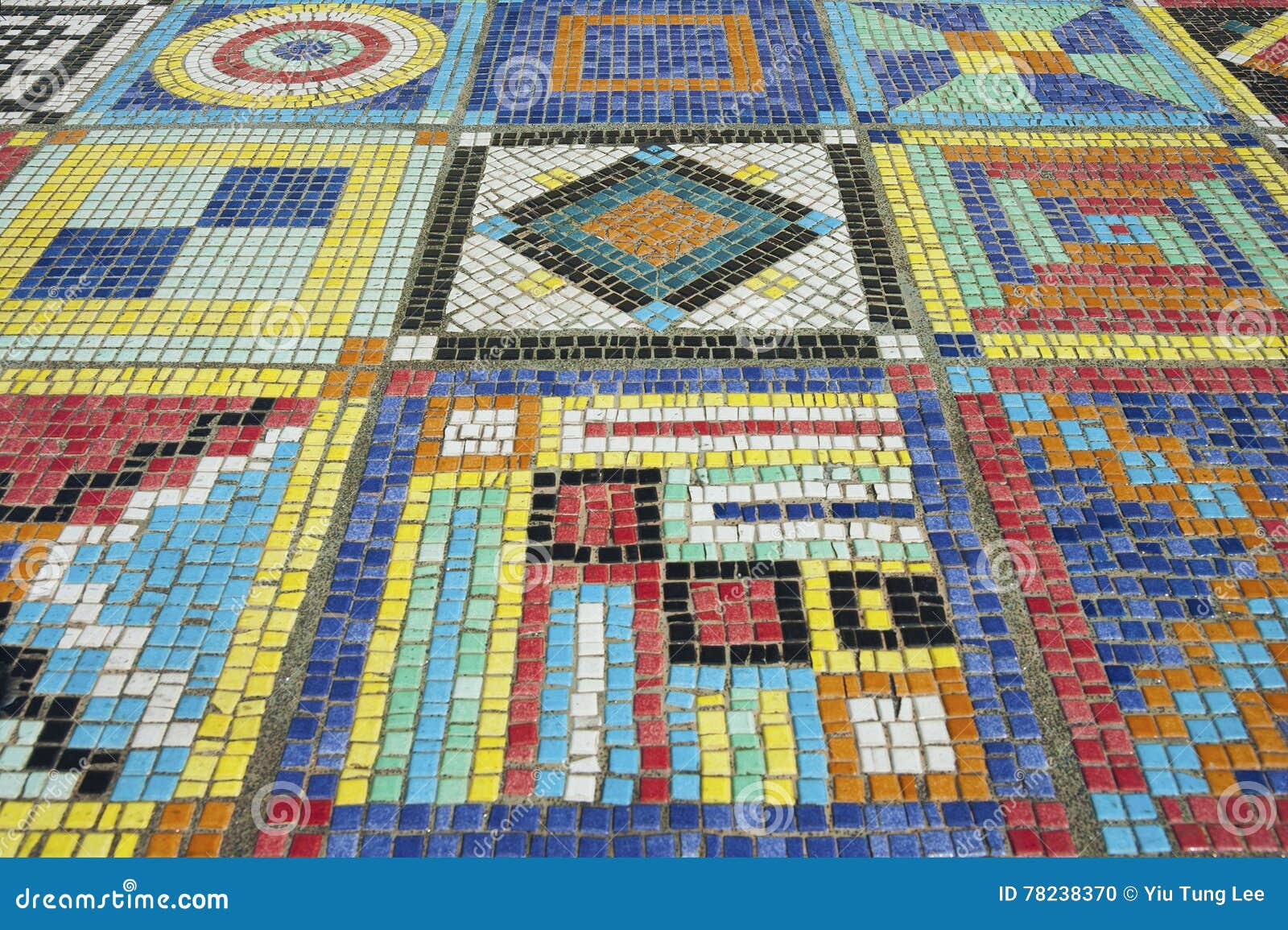 Colorful mosaic stock photo. Image of graphic, ceramic - 78238370
