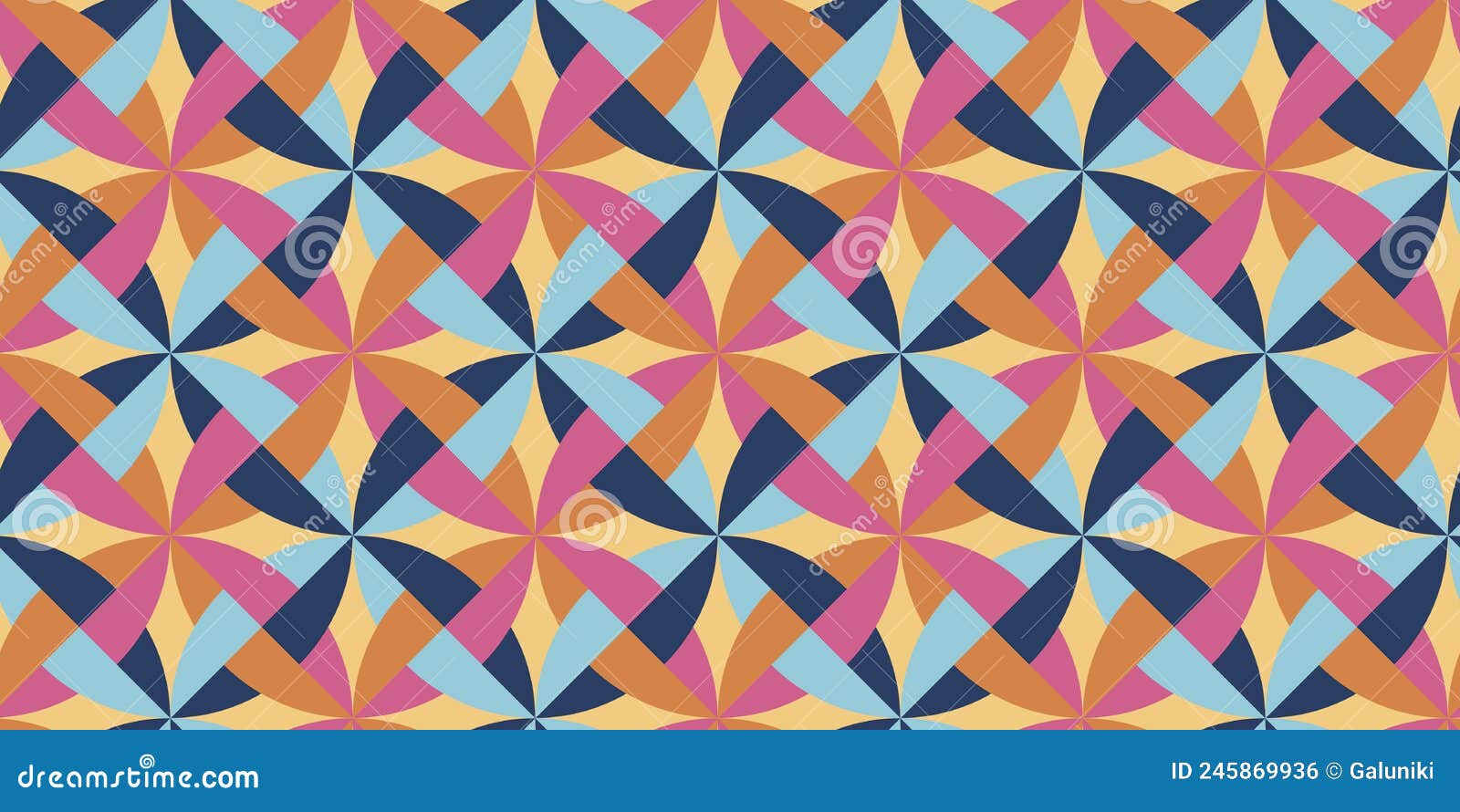 Colorful Mosaic Geometry Seamless Pattern Stock Vector - Illustration ...
