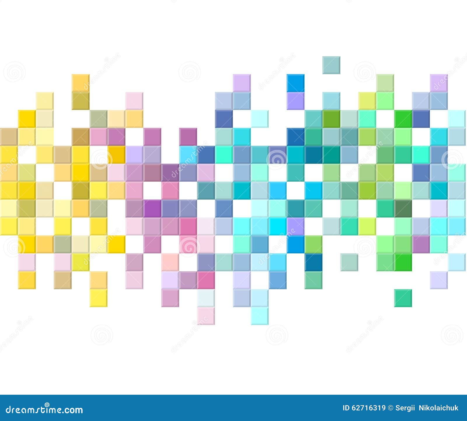 Colorful Mosaic Pattern Design. Stock Vector - Illustration of color ...
