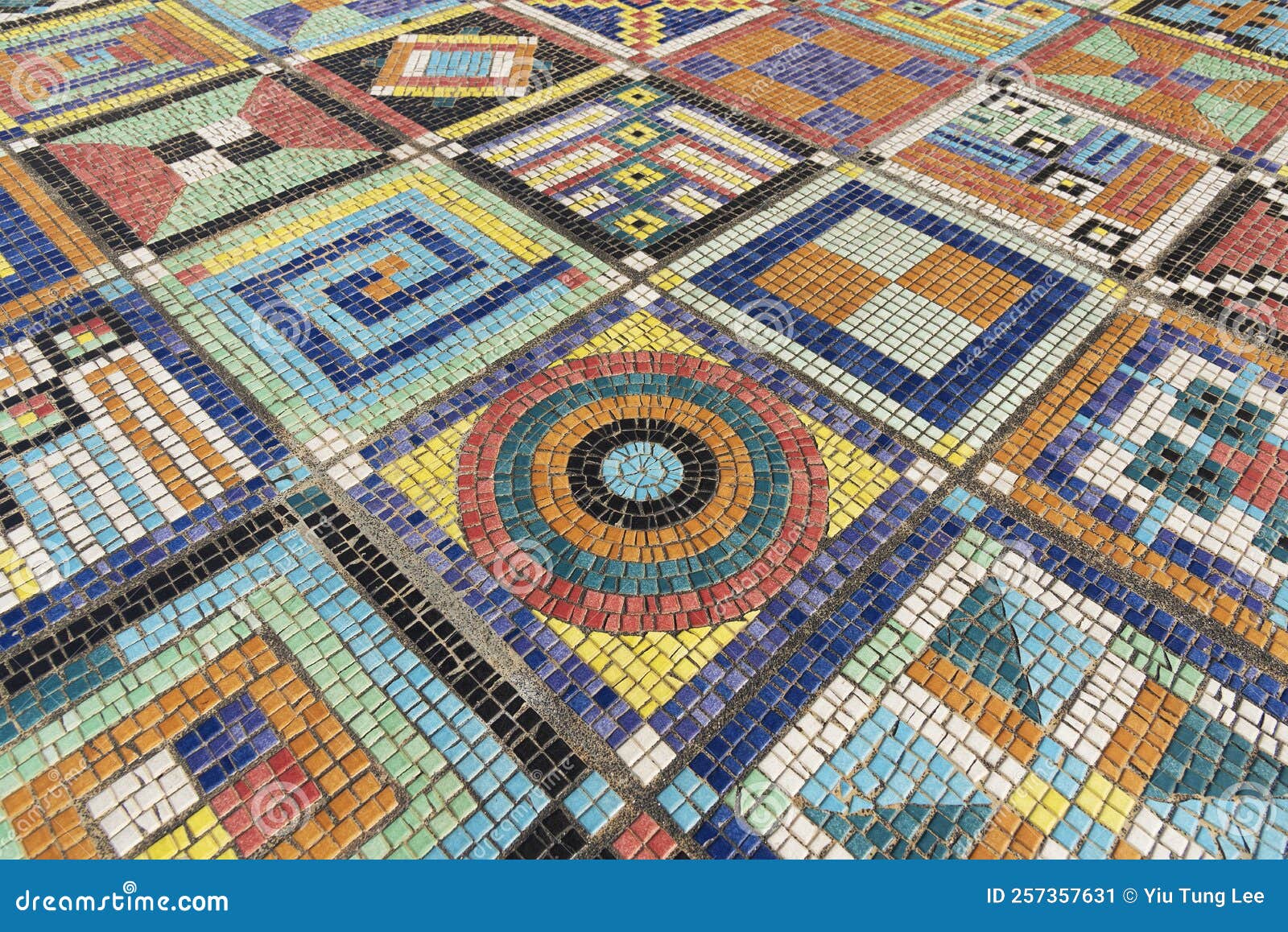 The Colorful Mosaic Pattern on Wall Surface. Art Abstract Background ...