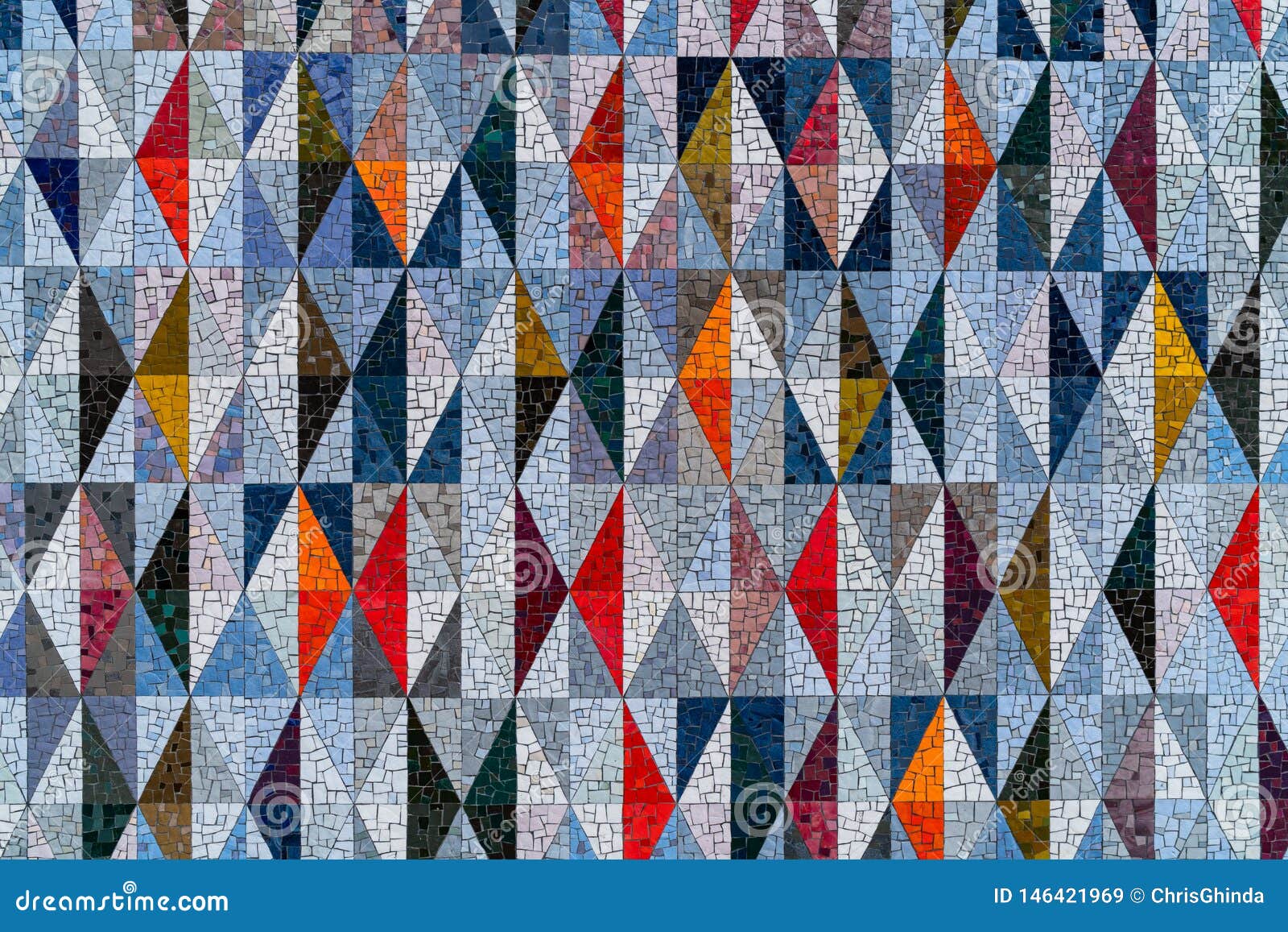 Colorful Mosaic Texture Stone on the Wall, Symmetric Theme Editorial ...