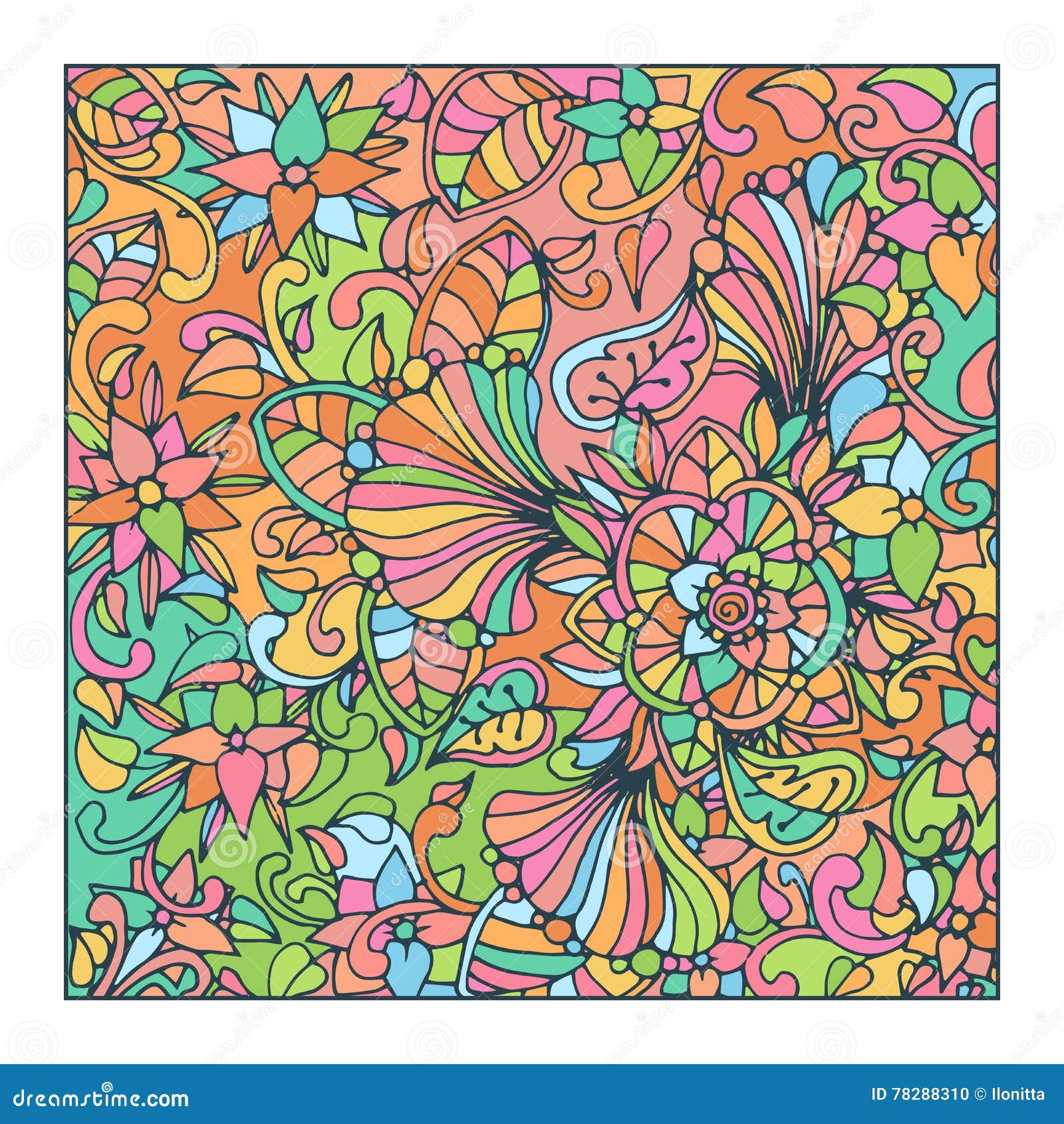 Colorful Mosaic Tile Design. Vector Illustration Stock Vector ...