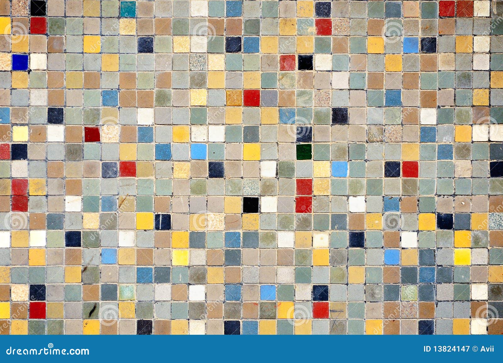 Colorful mosaic tiles stock image. Image of color, interior - 13824147