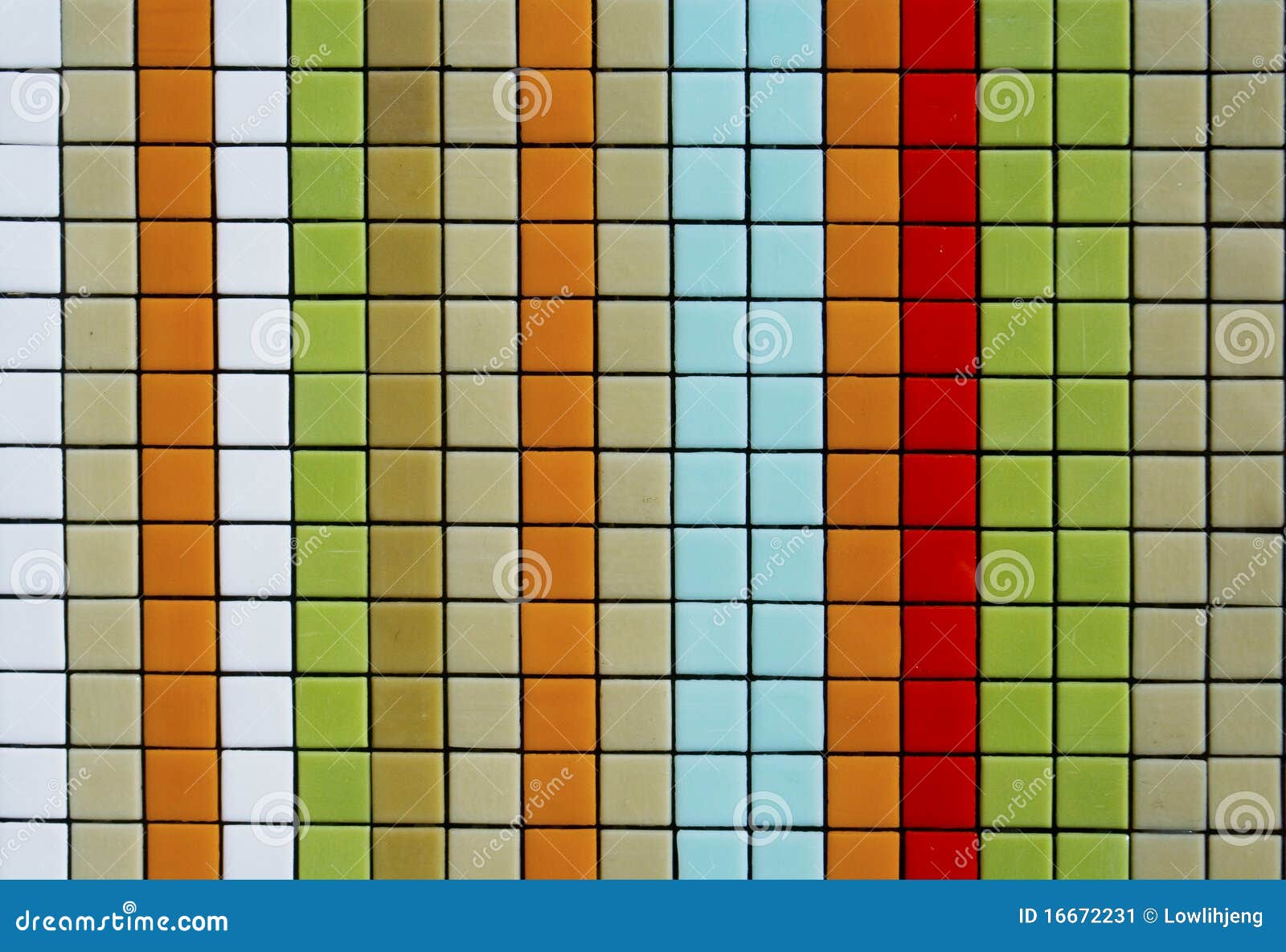 Colorful mosaic tiles stock image. Image of brown, building - 16672231