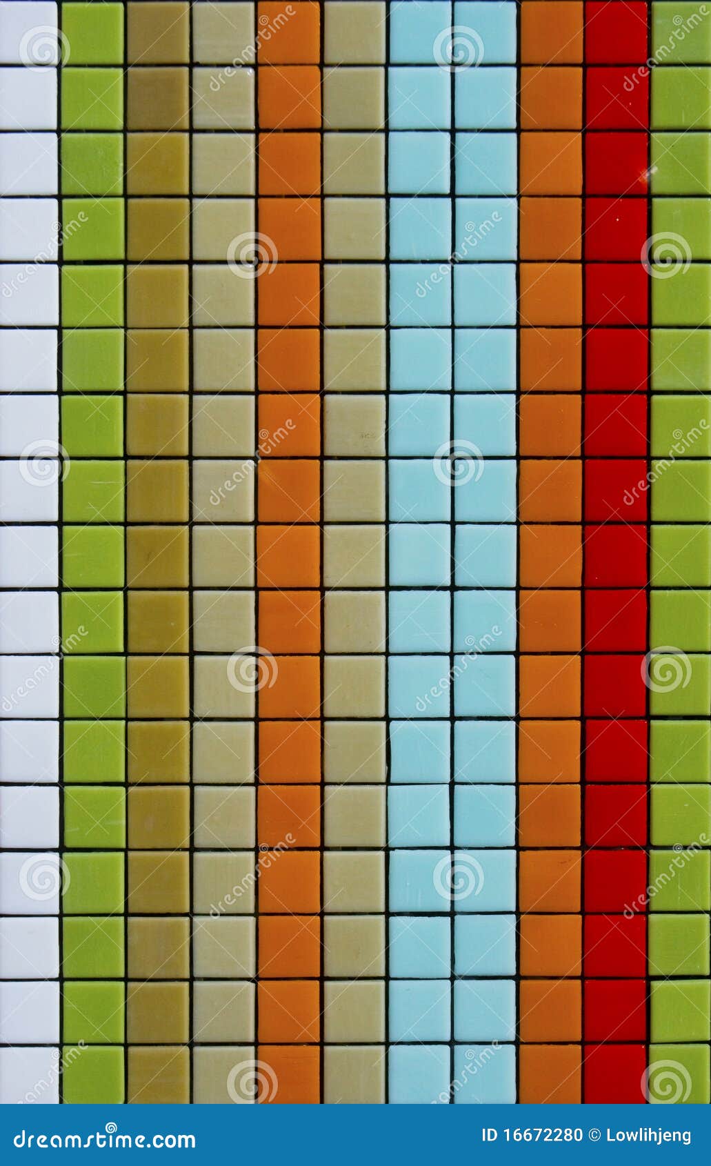Colorful mosaic tiles stock photo. Image of colours, detail - 16672280