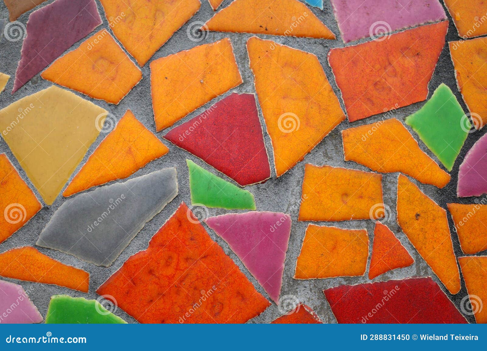 Colorful mosaic tiles stock photo. Image of bright, shape - 288831450