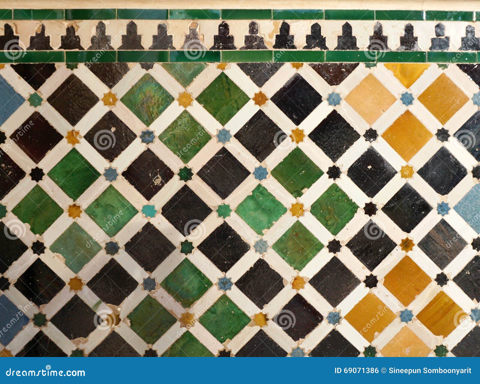 Colorful mosiac tile wall stock photo. Image of mosiac - 69071386