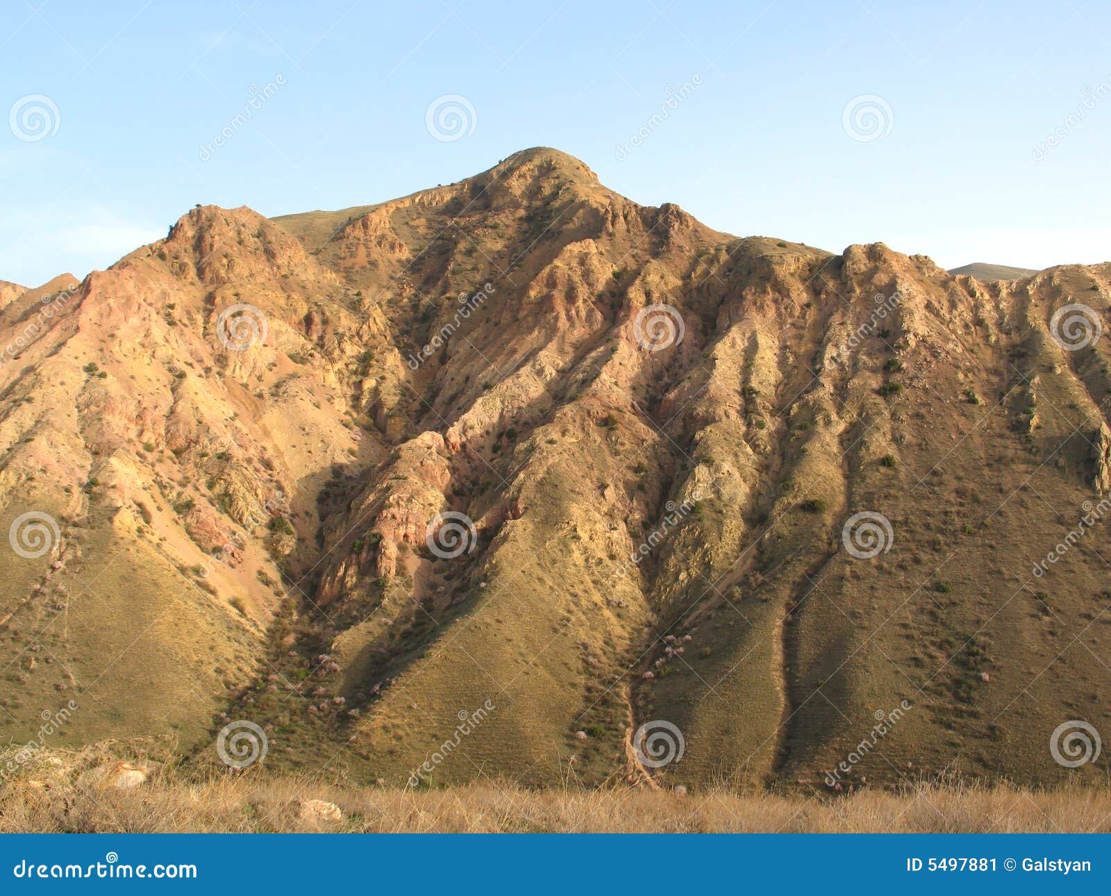 Colorful mountain stock image. Image of hill, mountain - 5497881