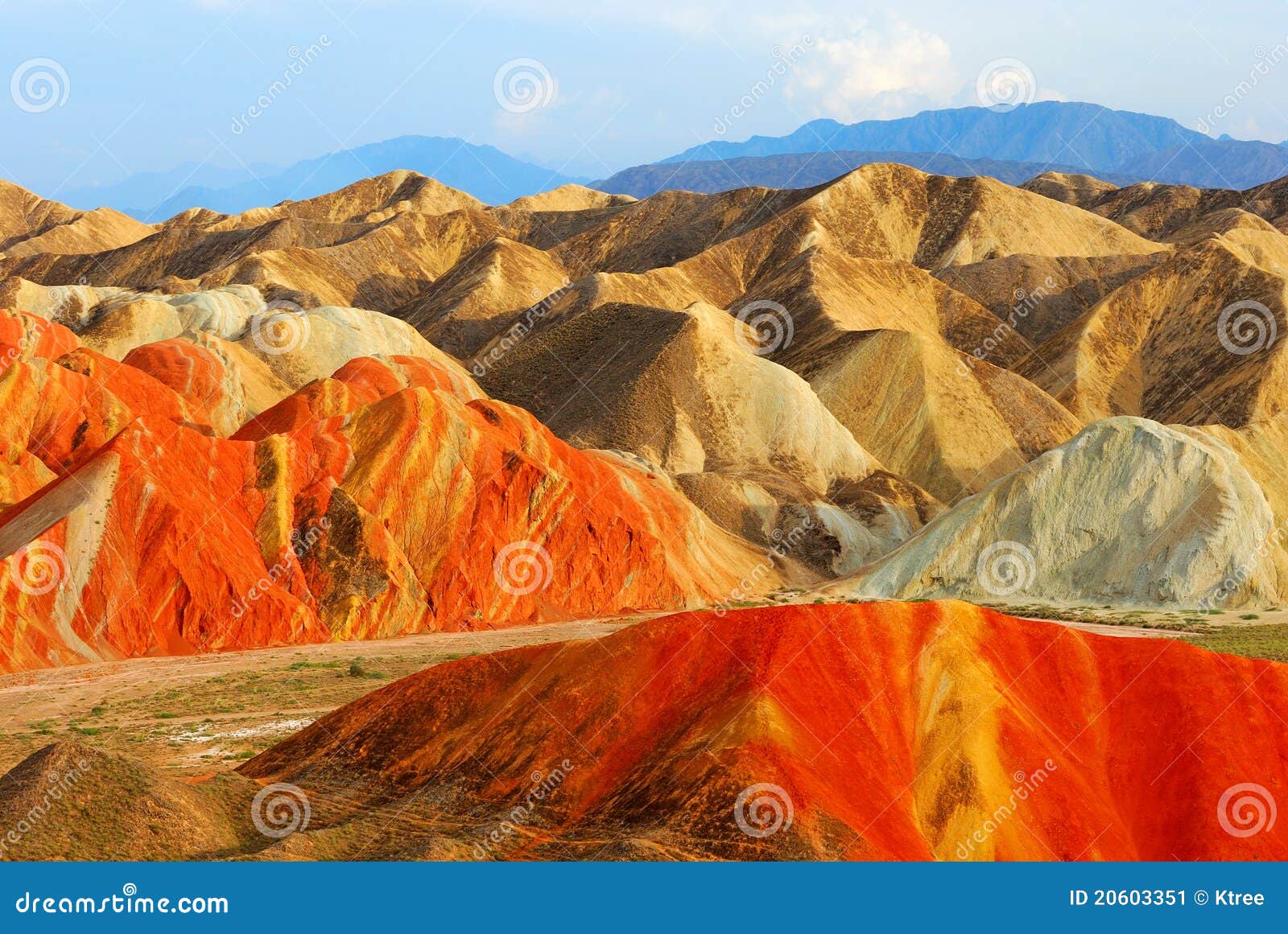 Colorful Mountain Landscape Stock Image - Image of hill, mountain: 20603351