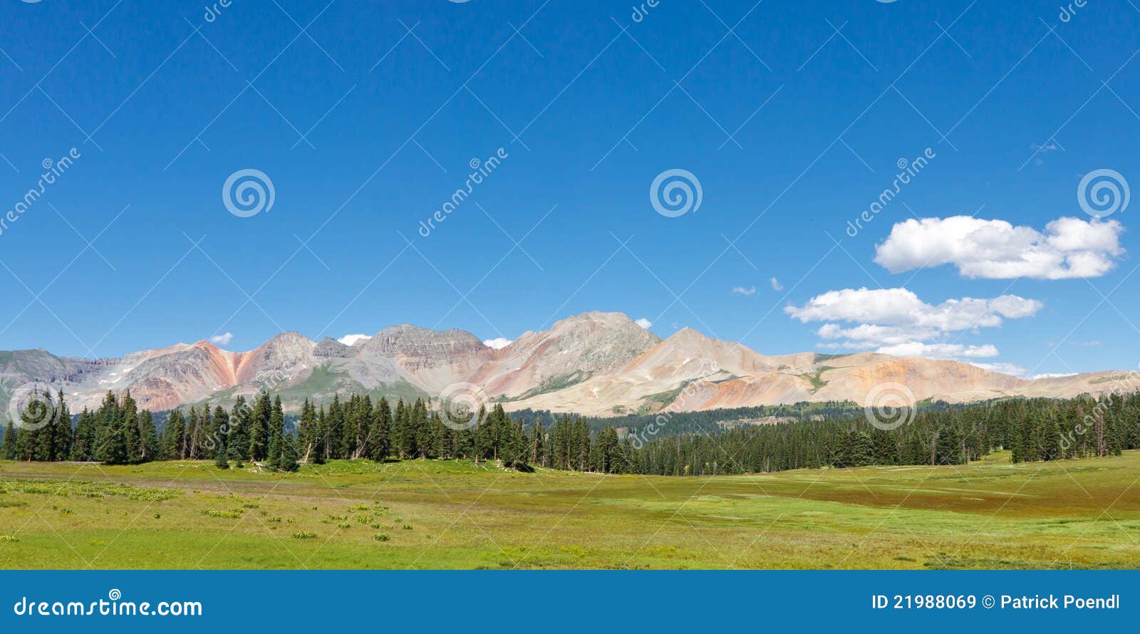 Colorful Mountain Range in the Colorado Rockies Stock Image - Image of ...