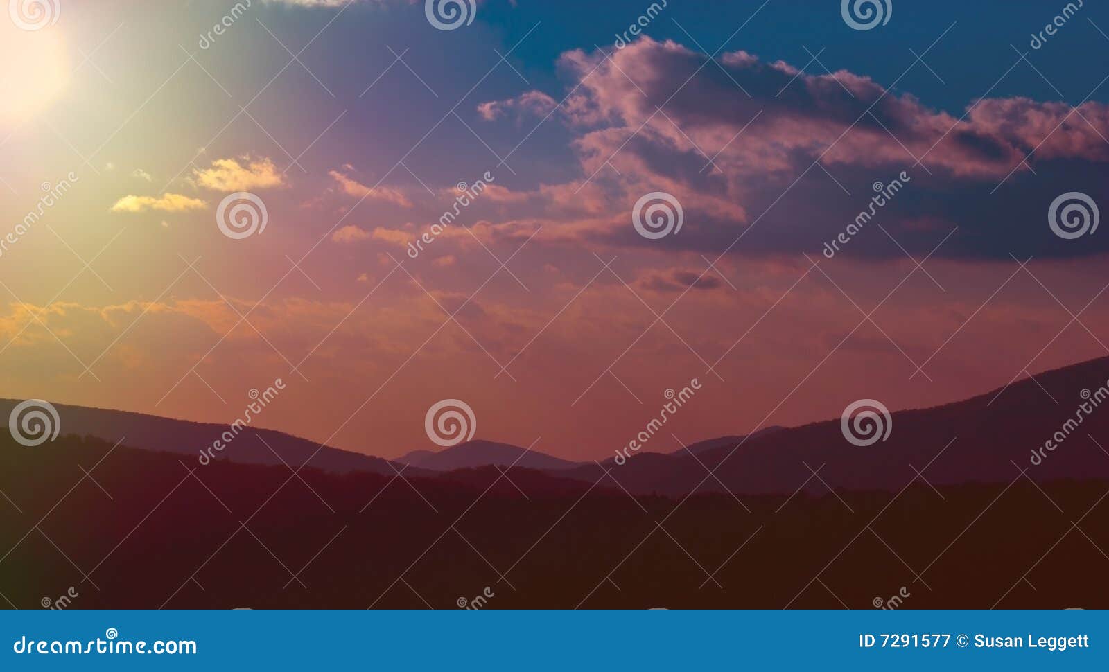 Colorful Mountain Sky stock image. Image of blue, peaks - 7291577