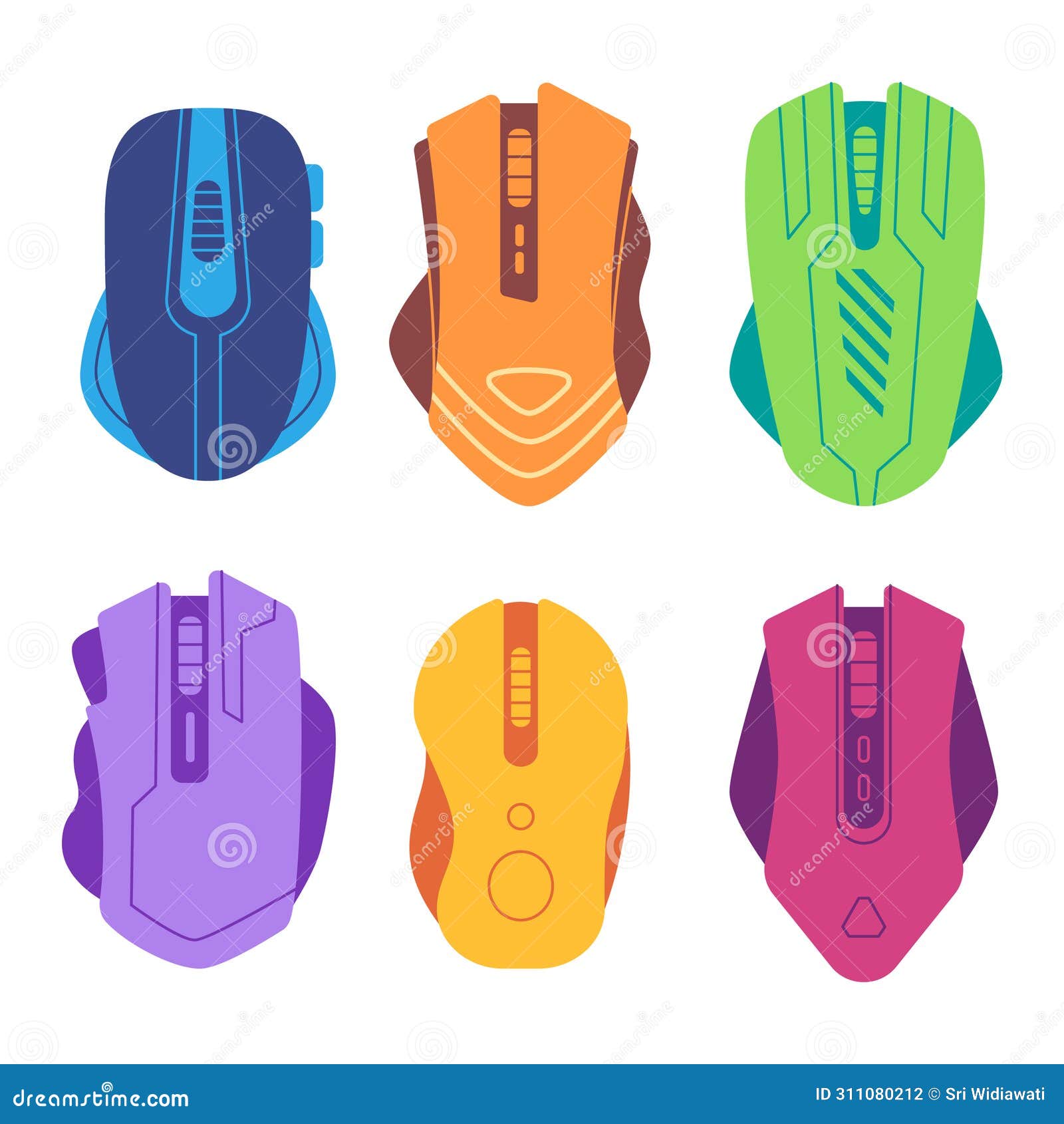 Colorful Mouse Device Controller Computer Equipment Electronic ...