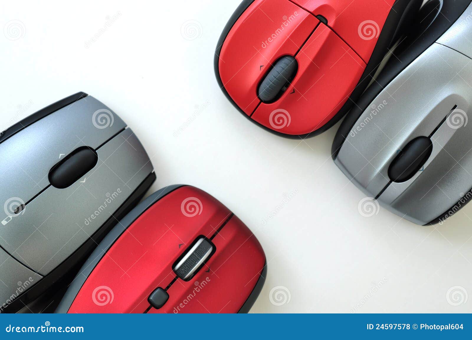 Colorful mouses stock photo. Image of connection, portable - 24597578