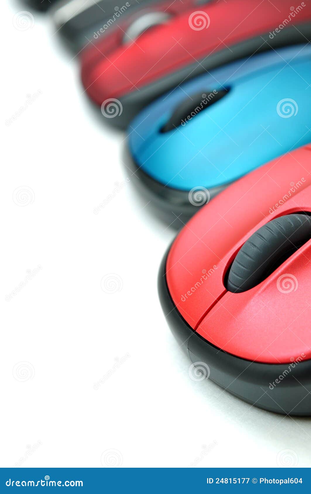 Colorful mouses stock image. Image of communication, portable - 24815177