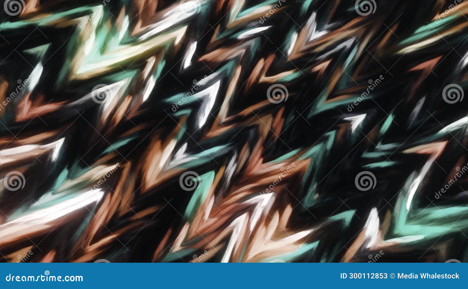 Colorful Moving Pattern with Zigzags. Motion. Moving Triangular Zigzags ...