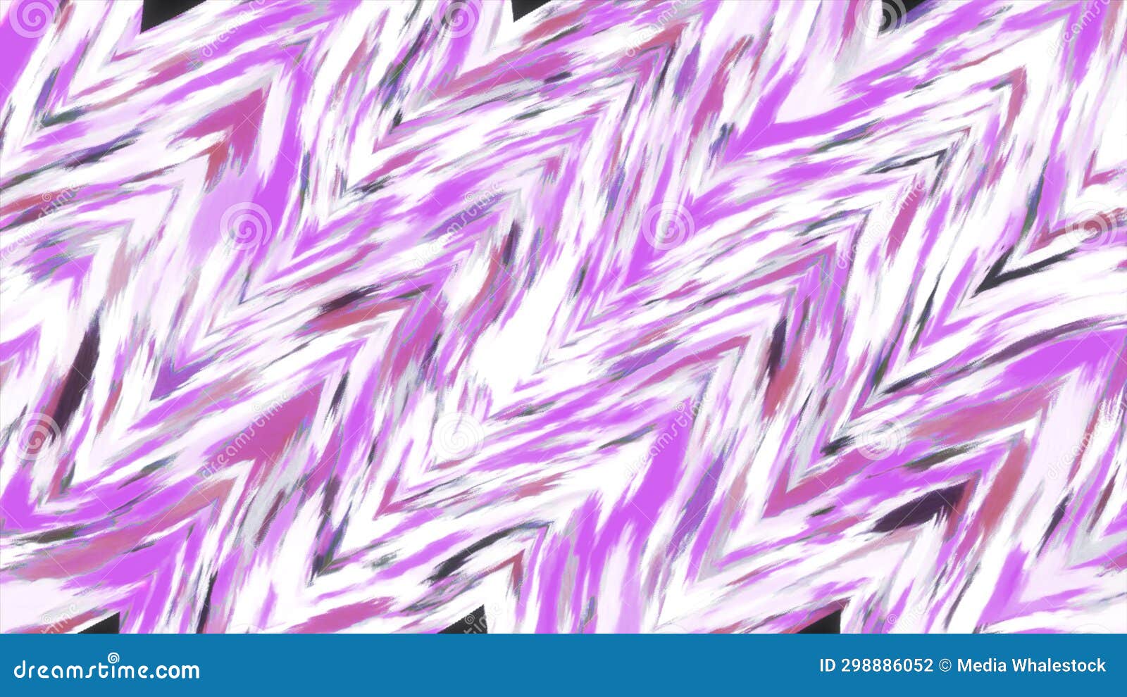 Colorful Moving Stripes in Wavy Stream of Zigzags. Motion. Hypnotic ...