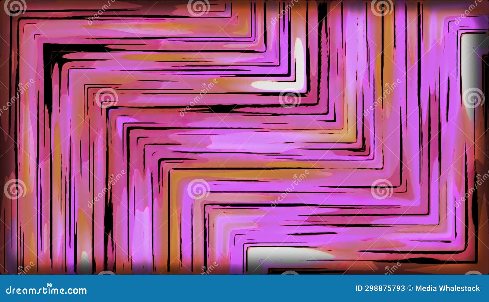 Colorful Moving Zigzag Shapes. Motion. Triangular Shapes with Lines ...