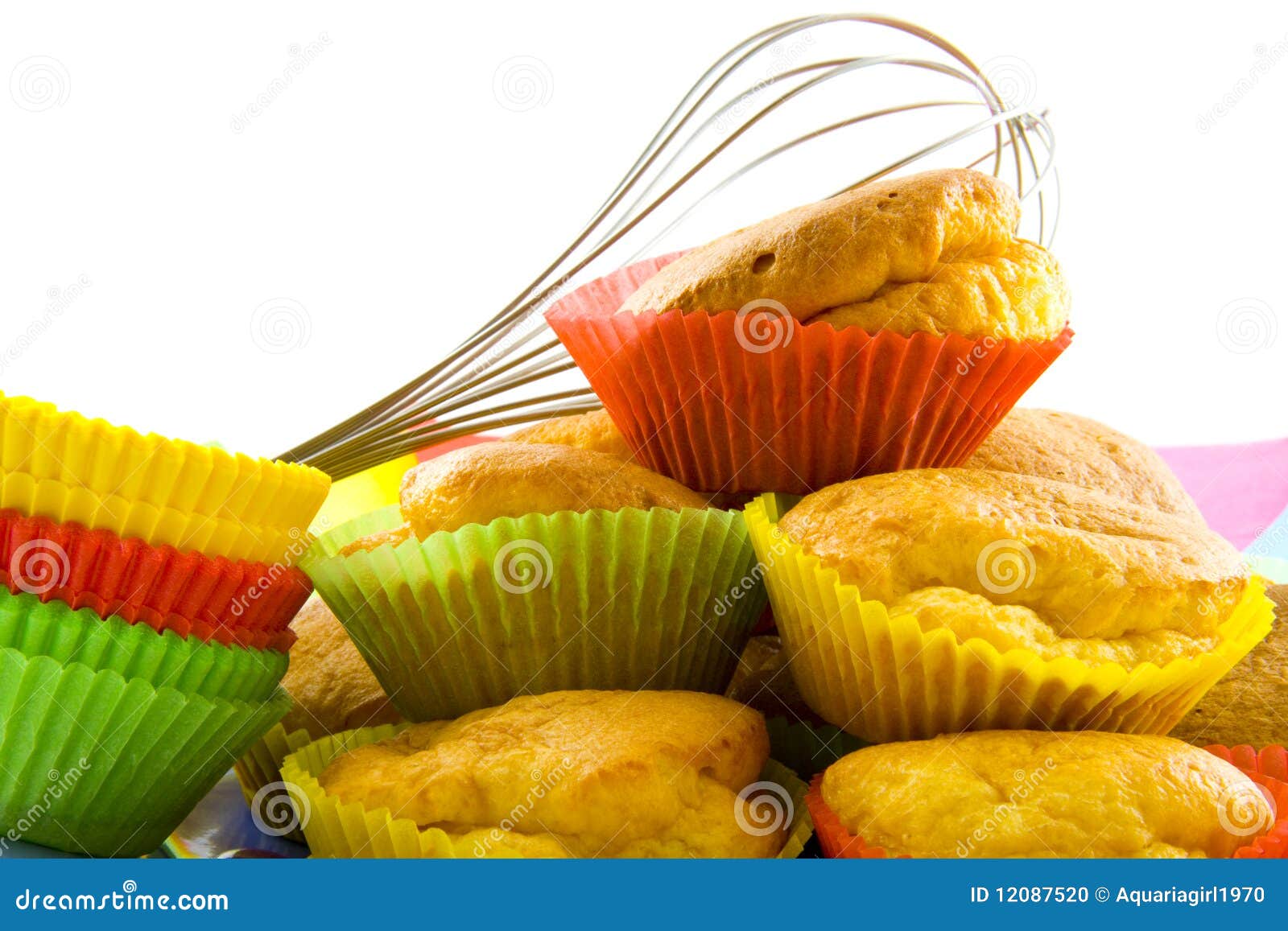 Colorful muffins stock photo. Image of muffin, healthy - 12087520