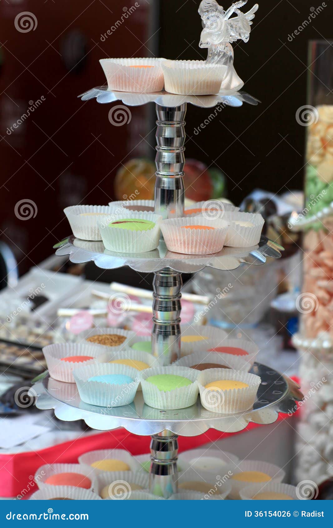 Colorful muffins stock photo. Image of cookie, buttercream - 36154026