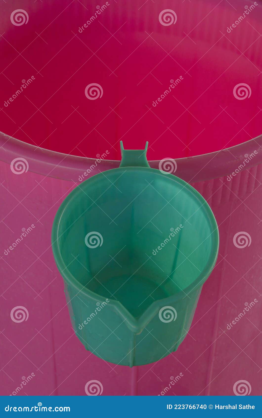 Colorful mug and bucket stock photo. Image of tones - 223766740