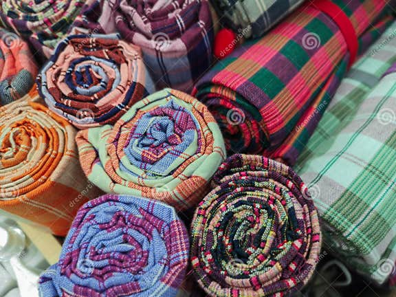 Colorful Multi Color Gingham Pattern Background. Stock Photo - Image of ...