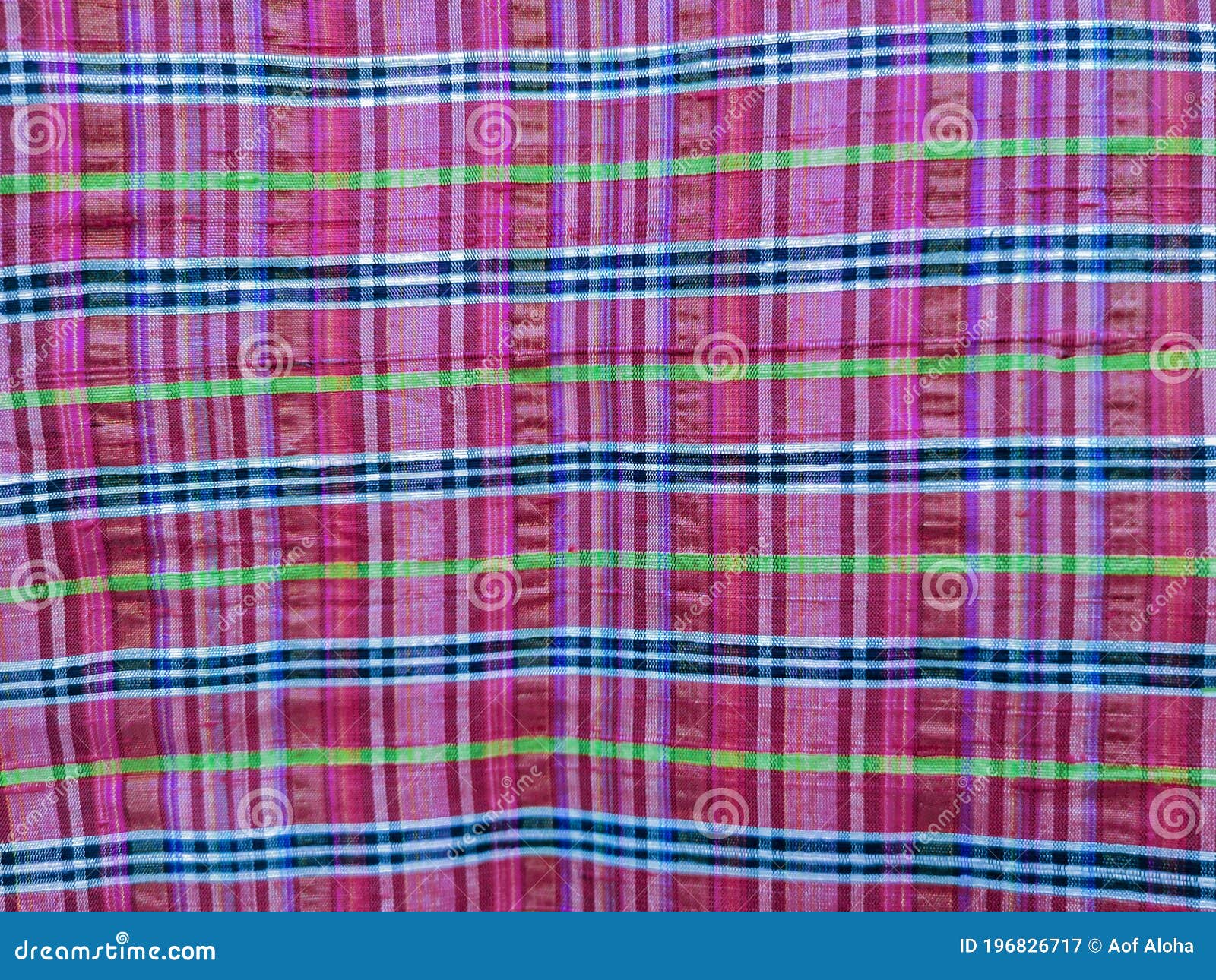 Colorful Multi Color Gingham Pattern Background. Stock Image - Image of ...