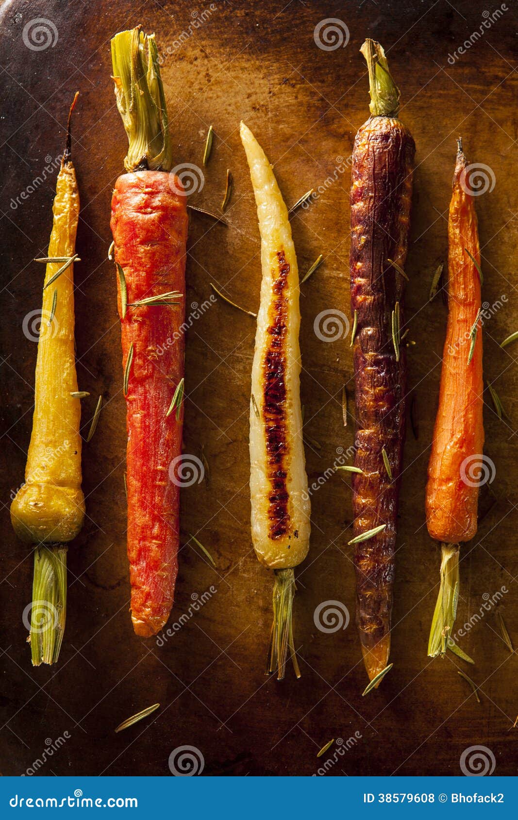Colorful Multi Colored Roasted Carrots Stock Photo - Image of bunch ...