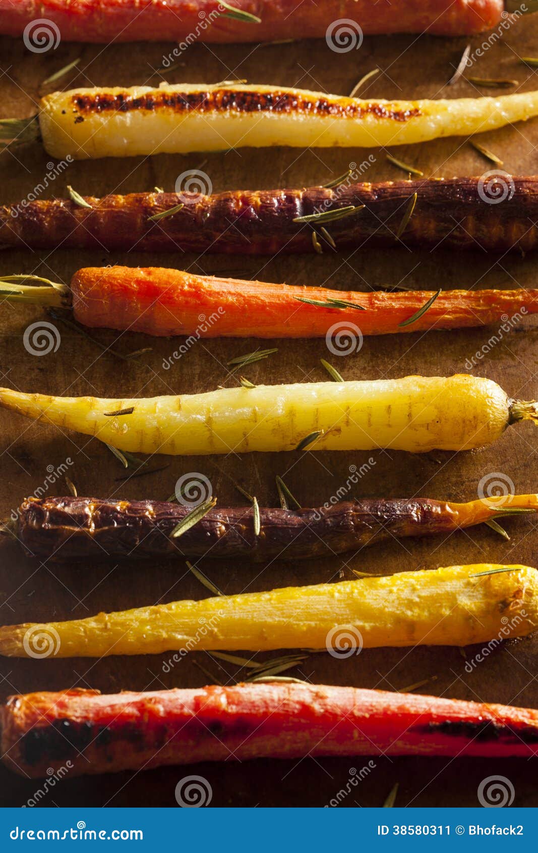 Colorful Multi Colored Roasted Carrots Stock Image - Image of bunch ...