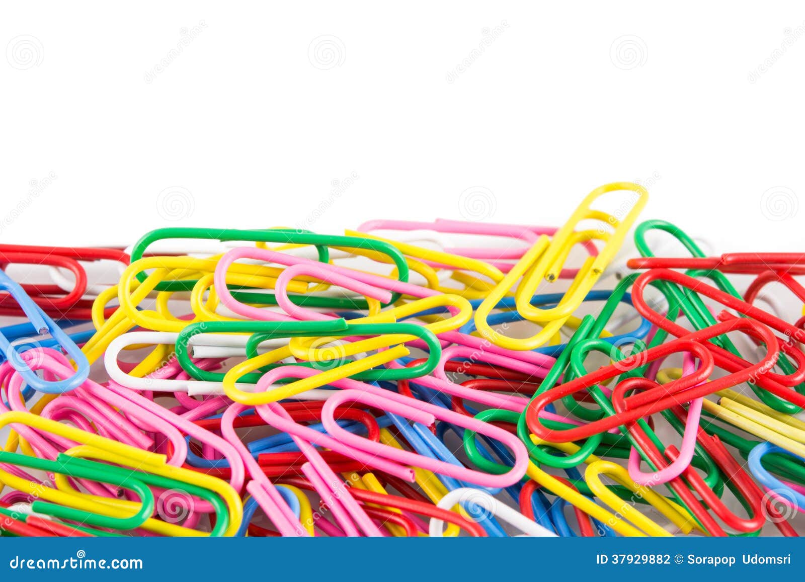 Colorful multi paper clip stock photo. Image of clip - 37929882