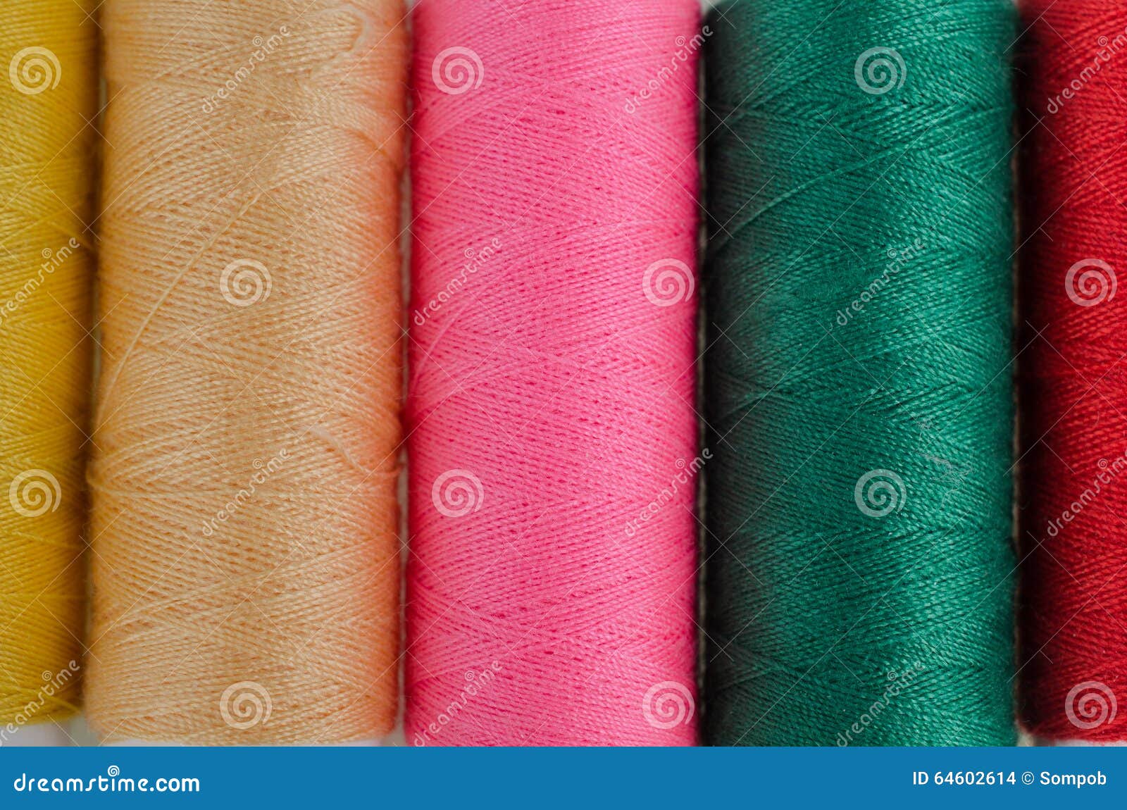 Colorful Multicolor Sewing Threads on Background Stock Photo - Image of ...