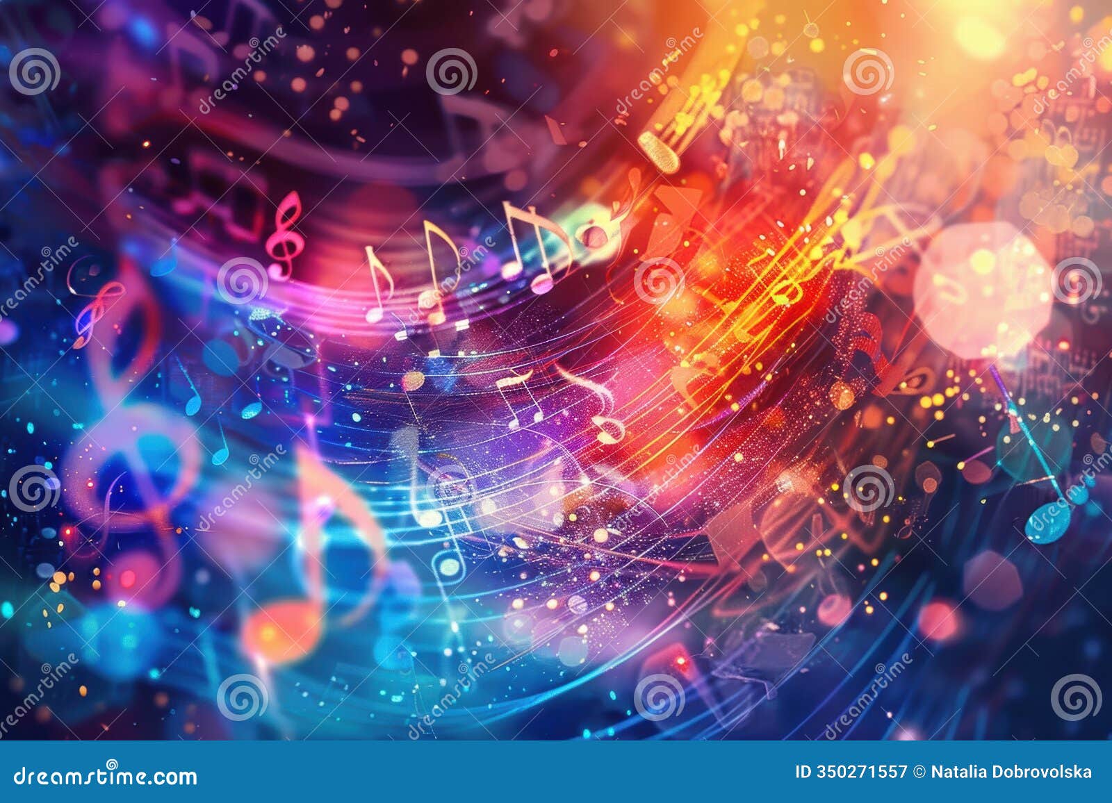Colorful Music Concert with a Dramatic Stage Performance Stock Image ...