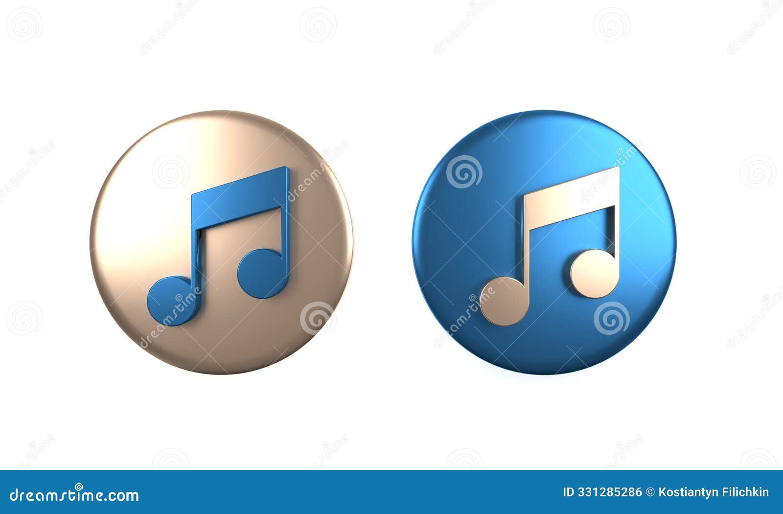 Colorful Music Note, Tone Icon Isolated on White Background. Circle ...