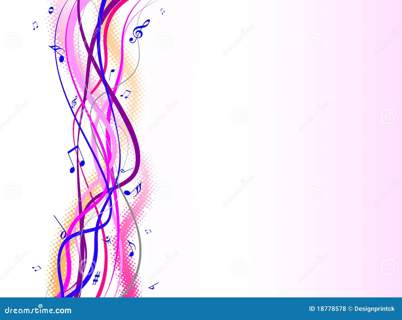 Colorful Music Notes Royalty Free Stock Photos - Image: 18778578