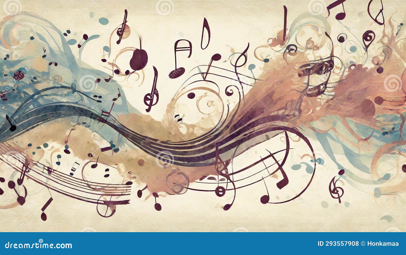 Colorful Music Notes and Tones Stock Illustration - Illustration of ...