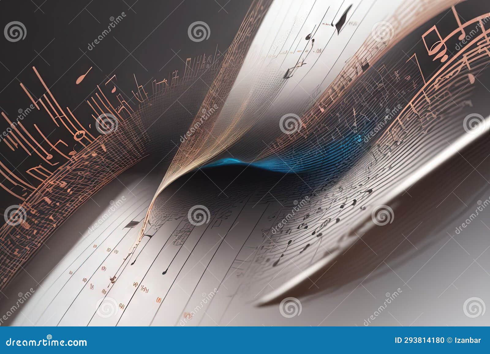 Colorful Music Notes Vortex Abstract Musical Background Illustration AI ...