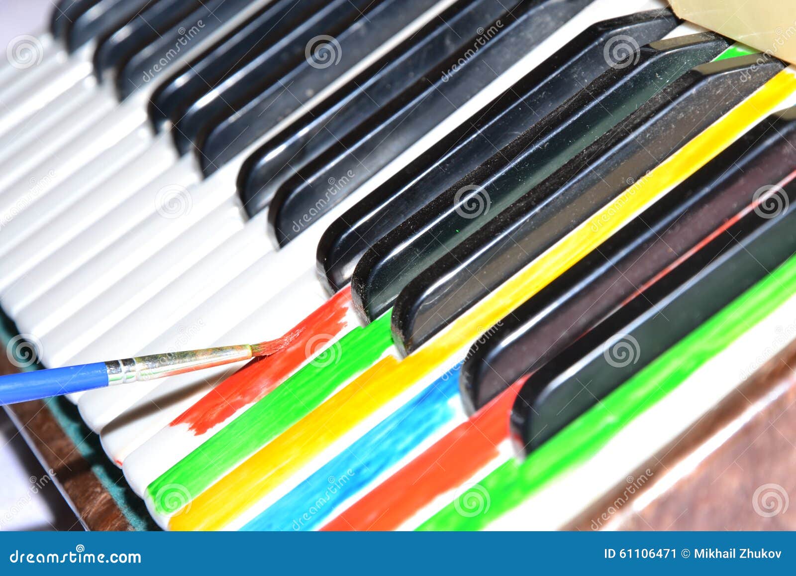 Colorful music.Piano. stock image. Image of music, recreation - 61106471