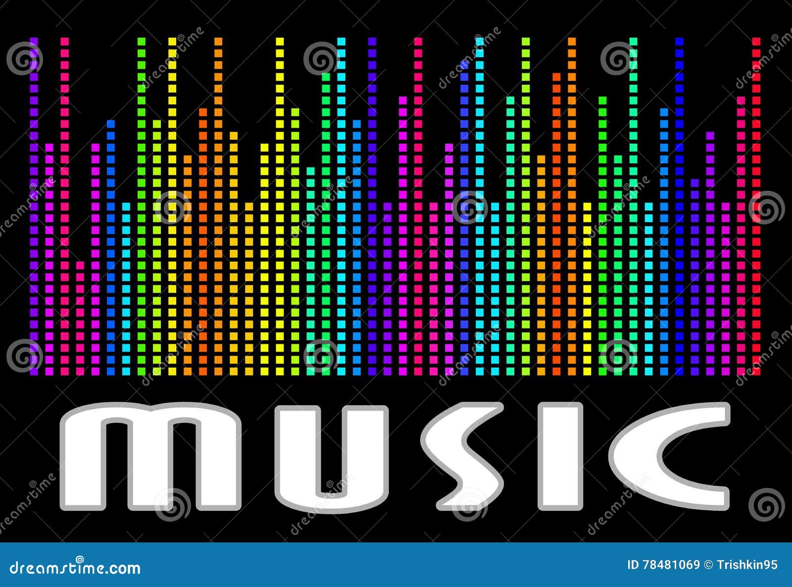 Music Spectrum Logo Vector, With A Minimalist Style | CartoonDealer.com ...