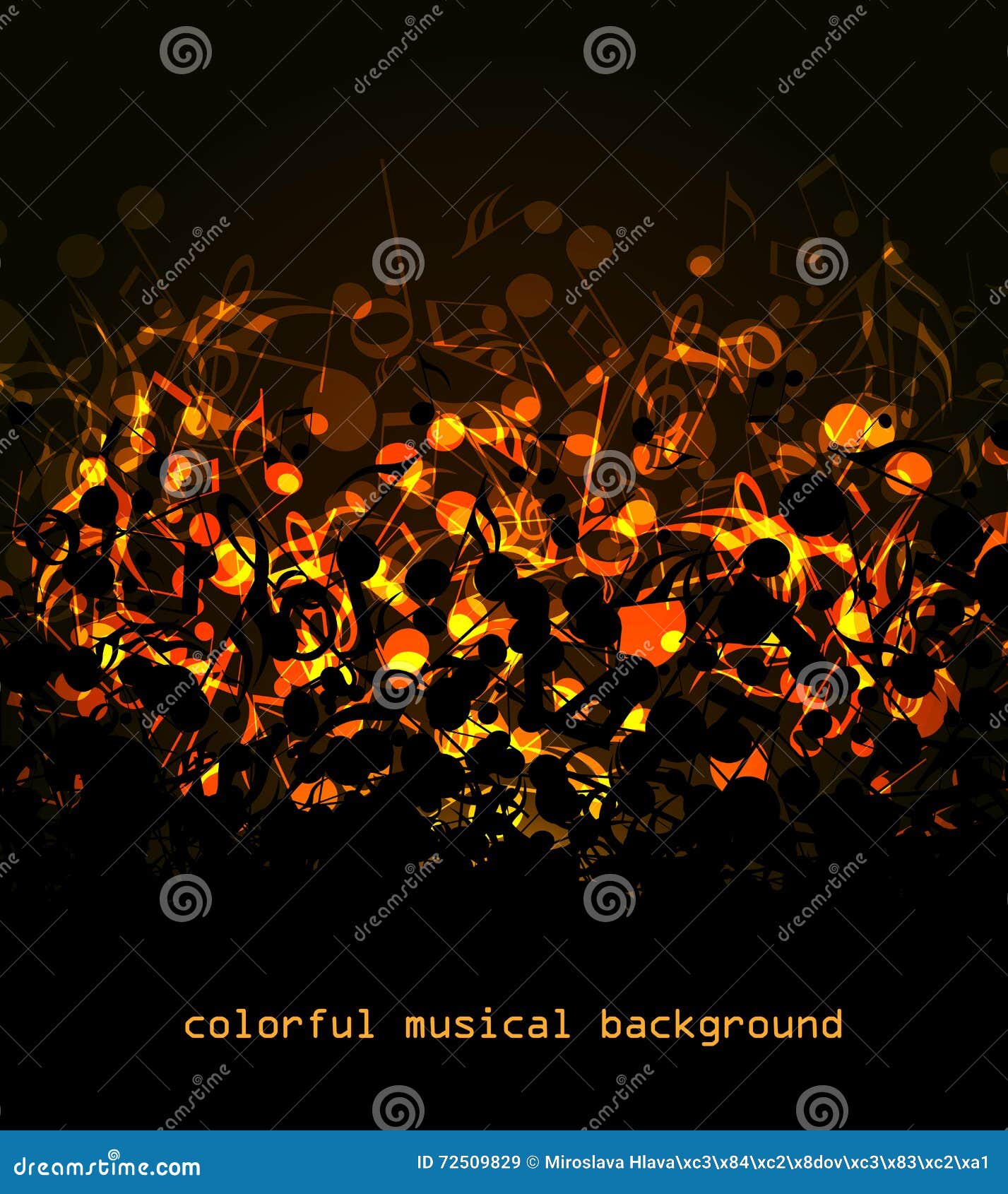 Colorful Musical Background Stock Vector - Illustration of design ...
