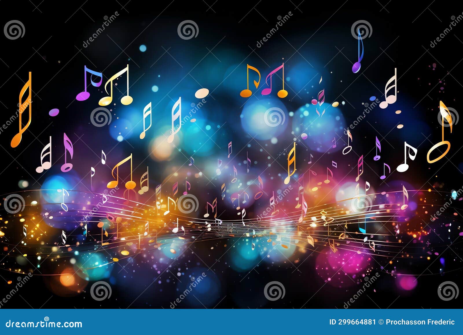 Colorful Musical Dream, AI Generated Stock Illustration - Illustration ...