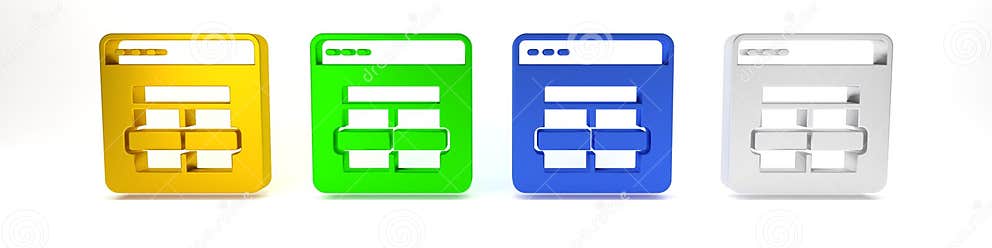 Colorful MySQL Code Icon Isolated on White Background. HTML Code Symbol ...