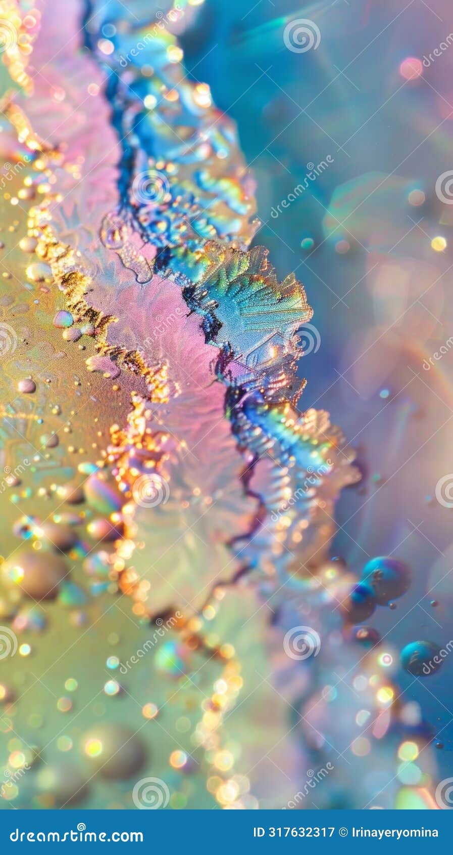 Colorful Nacre Rainbow Abstract Interaction Stock Illustration ...