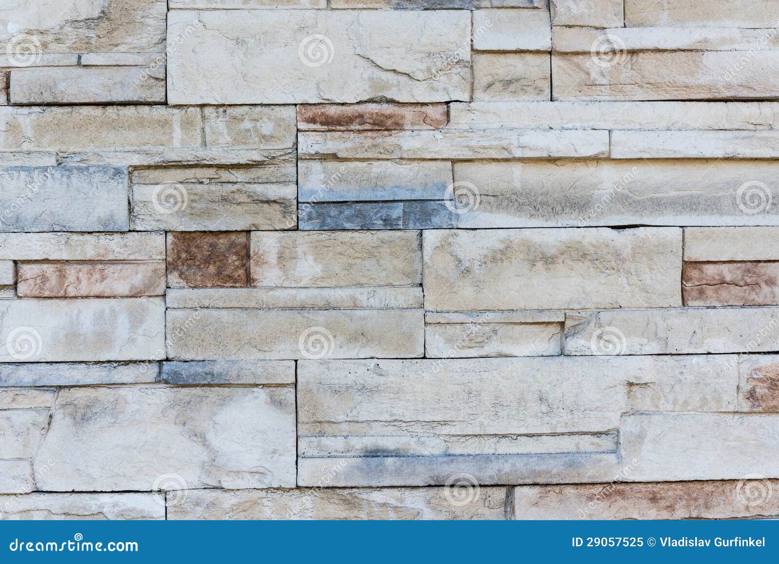 Colorful Natural Stone Wall Stock Image - Image of modern, decoration ...