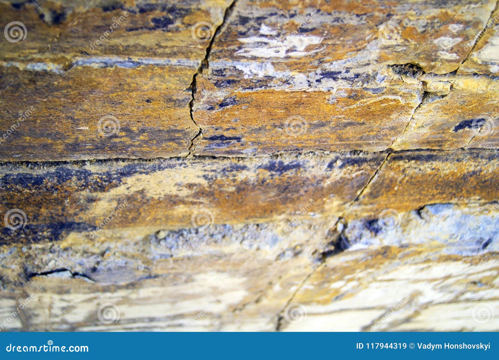 Colorful Natural Stone Wall Pattern in a Quarry Stock Image - Image of ...