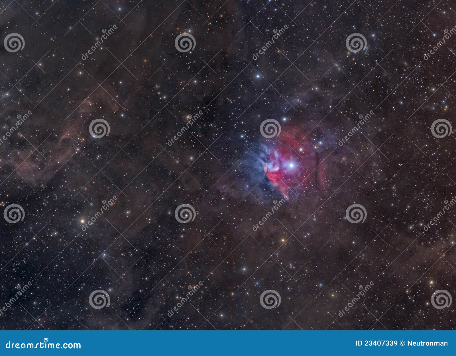 Colorful Nebula in Orion stock image. Image of reflection - 23407339